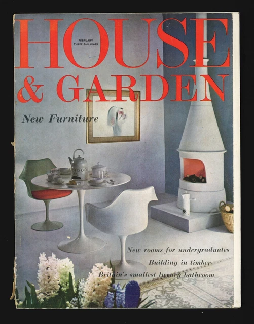 HOUSE & GARDEN February 1962 Vintage Magazine £25.00 - PicClick UK
