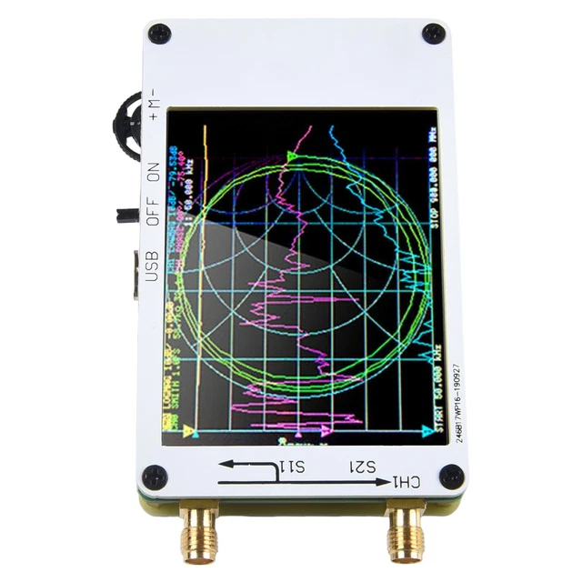 NANO VNA BATTERIE Touch Screen,VNA-H4 Network Vector Antenne Analyseur ...