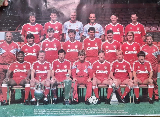 LFC CANDY CHAMPIONS Poster YNWA Dalglish Molby Rush Hansen Anfield ...