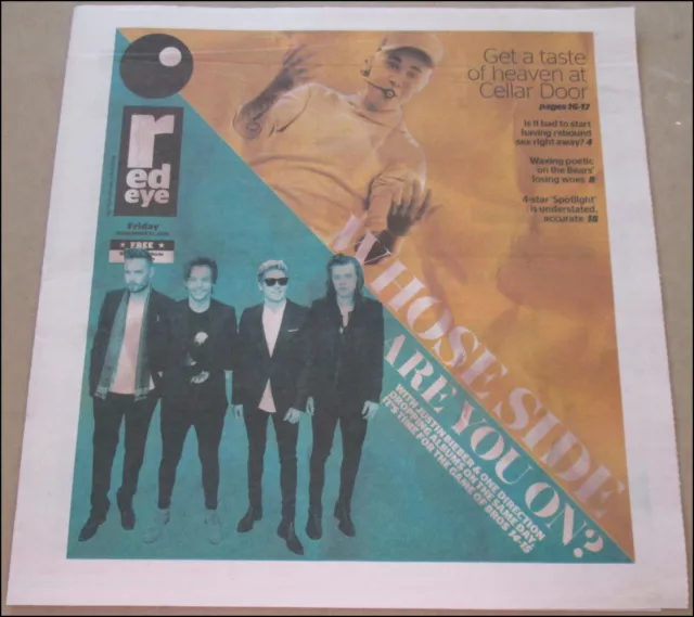 11/13/2015 RED EYE Chicago Newspaper Justin Bieber One Direction Harry ...