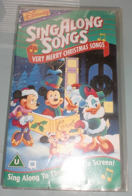 DISNEY SING-A-LONG SONGS: Very Merry Christmas Songs On VHS Video ...