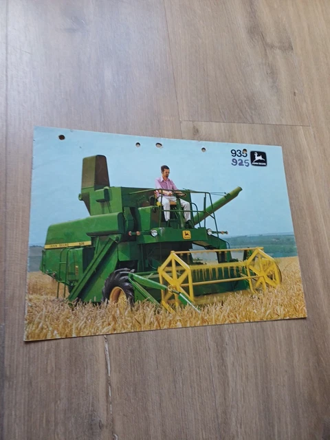 PROSPECTUS TRACTEUR MOISSONNEUSES John Deere 925-935 Traktor Prospekt Brochure EUR 9,50 ...