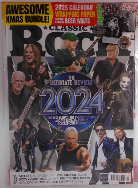 CLASSIC ROCK MAGAZINE Jan 2025 The Ultimate Review 2024. Albums shows ...