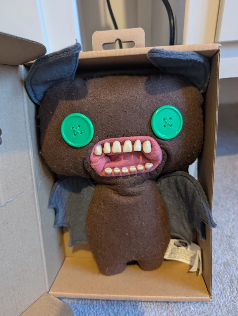 FUGGLER FUNNY UGLY Monster Winged Bat Plush with Green Eyes £18.00 ...