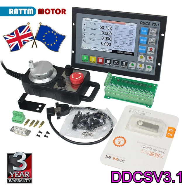 CNC CONTROLLER 6-AXIS V2 NVUM MACH3 USB controller board 6 axis controller £56.41 - PicClick UK