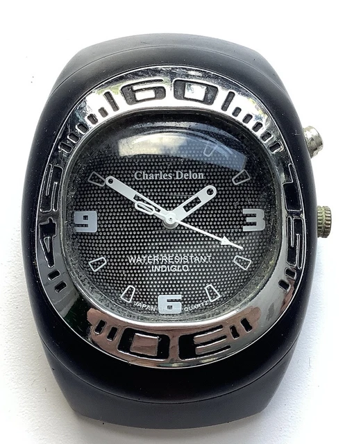 CHARLES DELON WATCH With Indiglo Used Watch Takes 2 Batteries - 1/2 ...