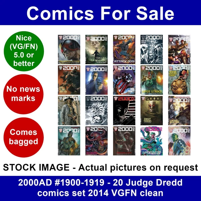 2000AD #1900-1919 - 20 Judge Dredd comics set 2014 VGFN clean EUR 45,56 ...