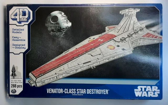STAR WARS VENATOR-CLASS Star Destroyer 4D Cardstock Model Kit New £46. ...
