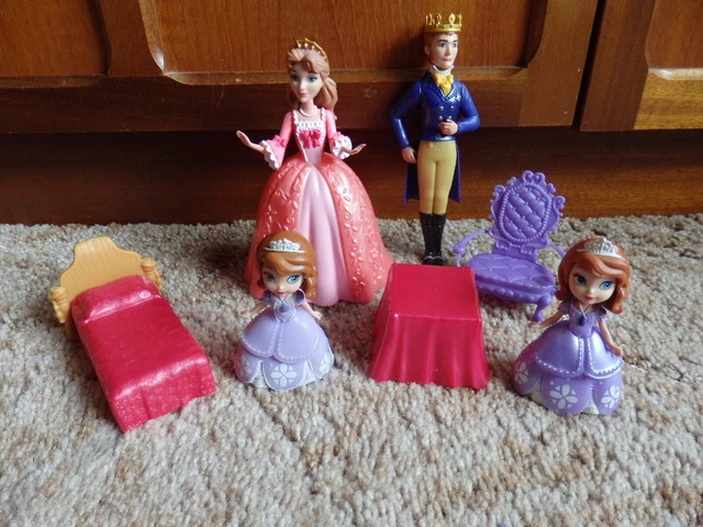 Disney Princess Sofia The First Figures King Queen Table Chair Bed £5