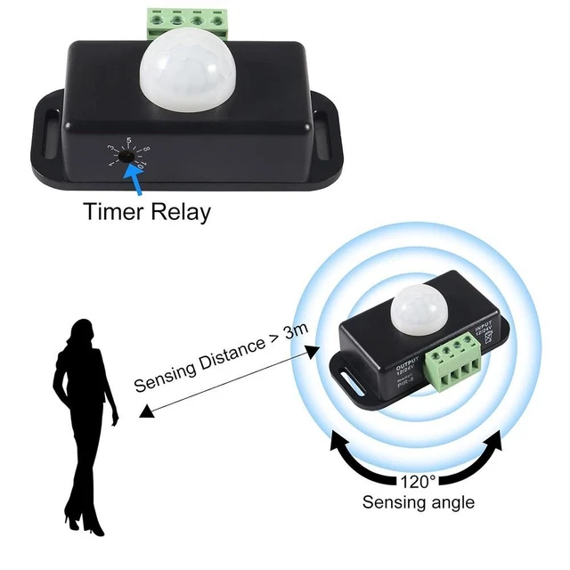 MOTION-ACTIVATED PIR INFRARED Sensor Automatic Move Detector Switch EUR ...