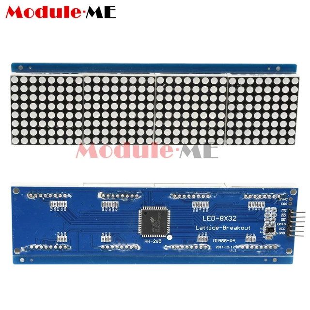 DISPLAY HT1632C +MCU atmega328p Dot Matrix Module Red Led 3208 Replace MAX7219 M £7.46 - PicClick UK