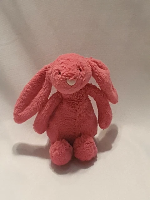 JELLYCAT SMALL BASHFUL Strawberry Bunny Rabbit Toy Soft Plush £7.50 ...