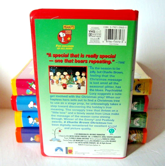 PEANUTS HOME VIDEO VHS Tape Holiday Theme Movies - Lot of 5 Original ...
