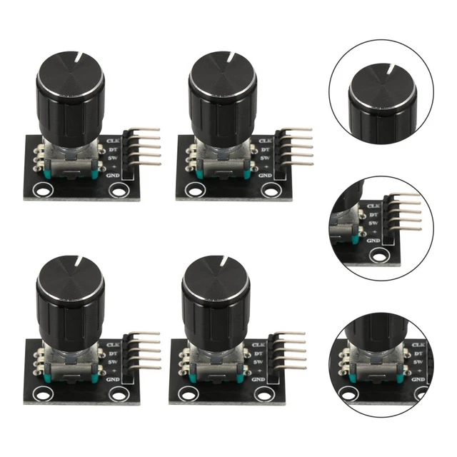 5 PCS KY-040 Rotary Encoder Brick Module Forward Shaft Sensor Switch £9 ...