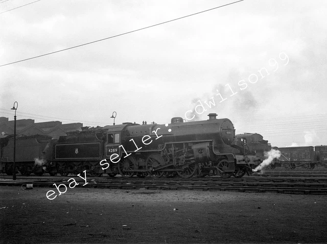 BRITISH RAILWAY NEGATIVE - BR ex LMS No 42819 Crab 2-6-0 at Agecroft 1950 [P521] £2.75 - PicClick UK