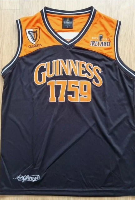 GUINNESS 1759 BASKETBALL Jersey Medium Official Merch Irish Stout Beer ...