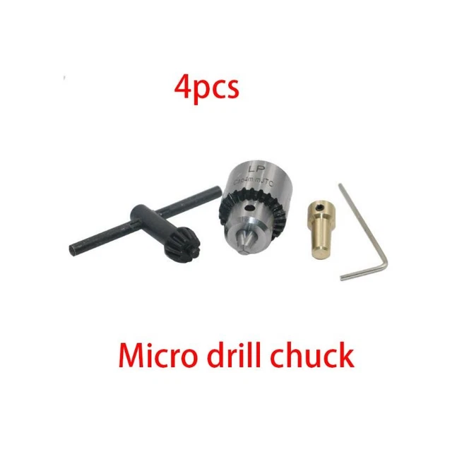 MICRO DRILL CHUCKS Motor Jaw Clamping 0.3-4mm Cone Mounted Spindle 3 ...