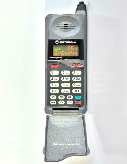 MOTOROLA MICROTAC DPC 650E - Brick Cell Phone Mobile Telephone Vintage ...