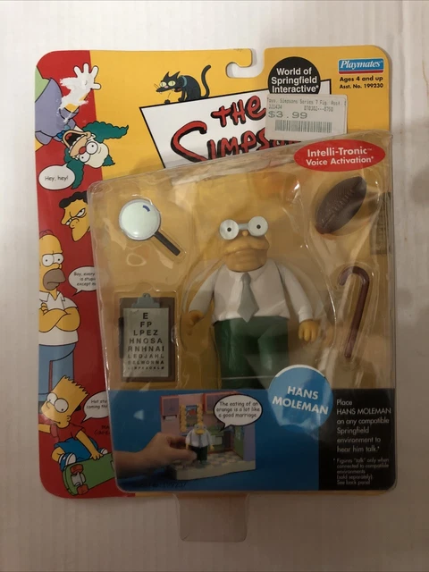 HANS MOLEMAN SIMPSONS world of Springfield figure wos series 7 2001 NEW ...