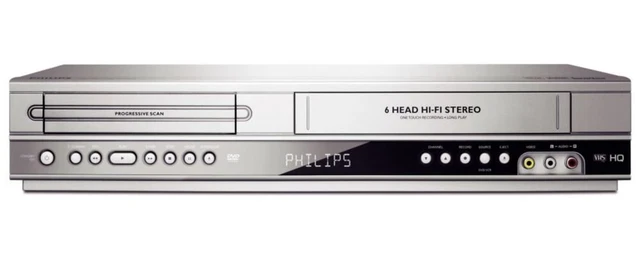 PHILIPS DVP3350V, COMBINÉ magnétoscope VHS/Lecteur DVD,Enregistreur,Télécommande EUR 129,90 ...