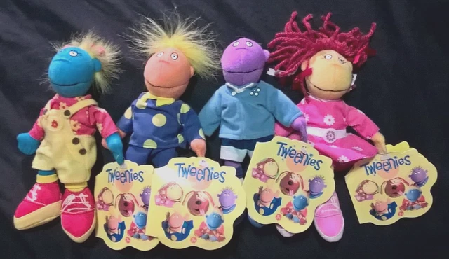 TWEENIES PLUSH SOFT Toy Dolls Bundle Jake Fizz Bella Milo BBC 1998 New ...