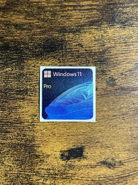 1X WINDOWS 11 Pro Holographic Desktop / Laptop sticker label (NEW) £4. ...