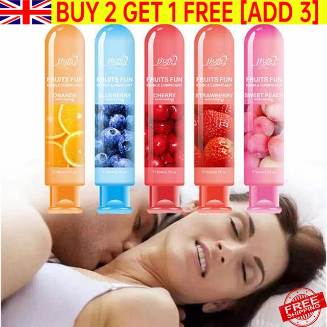 FRUIT FLAVOR ADULT Lubricant Gel Lube Edible Oral Sex Sexual Massage Oil UK £4.69 - PicClick UK