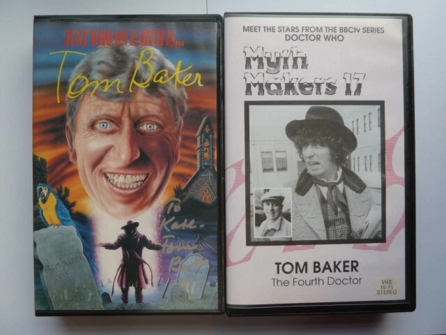 DOCTOR WHO TOM Baker VHS Interview Tapes SIGNED VG Reeltime Pictures ...