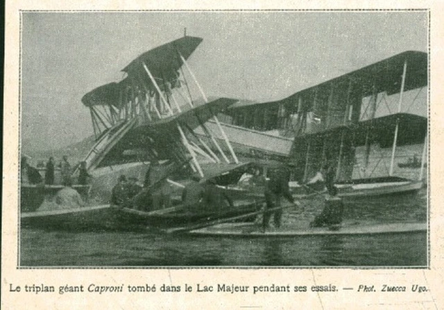 PUBLICITÉ ANCIENNE DOCUMENT le Triplan géant Caproni issue magazine ...