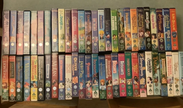 DISNEY BUNDLE OF 53 VHS Videos in good condition £25.00 - PicClick UK