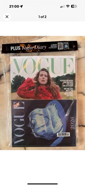 VOGUE UK MAGAZINE December 2025 Millie Bobby Brown + Vintage Vogue 2026 ...