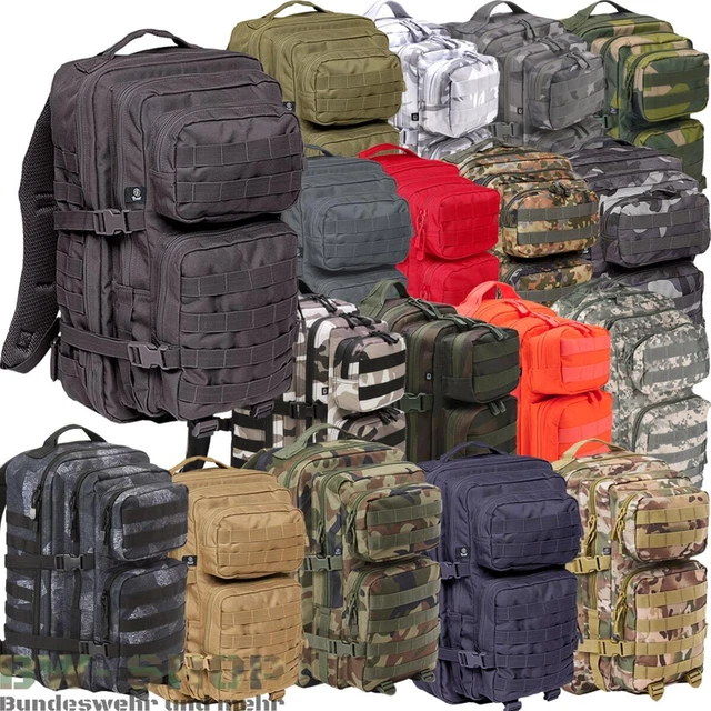 US ASSAULT PACK Zaino Antracite Nuovo Borsa Outdoor Esercito 30L & 50L ...