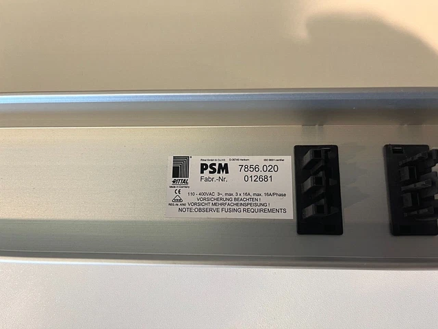 STROMSCHIENE RITTAL PSM 7856.020 Fabr.-Nr. 012681 Modul-Steckplätze: 7 ...