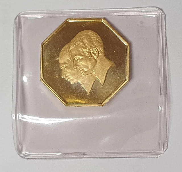 MIDDLE EAST ERA 50th Anniversary Gold Coin Hexagonal £94.00 - PicClick UK