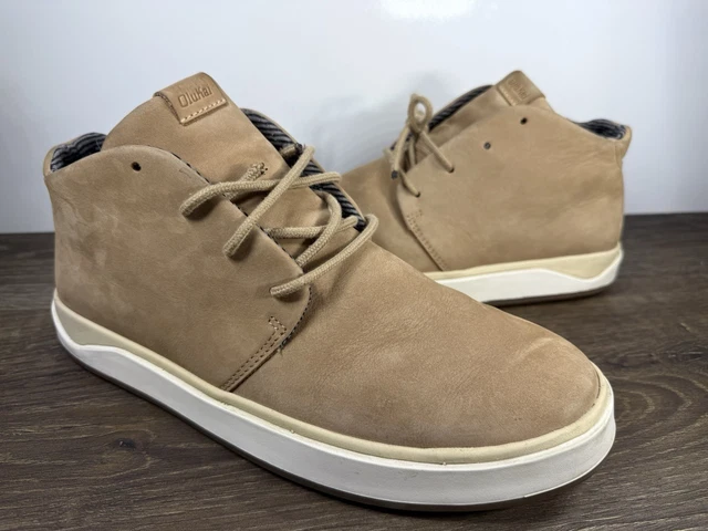 OLUKAI PAPAKU 'ILI Leather Chukka Boot Tan Men's Size 10 Needs New Shoe ...