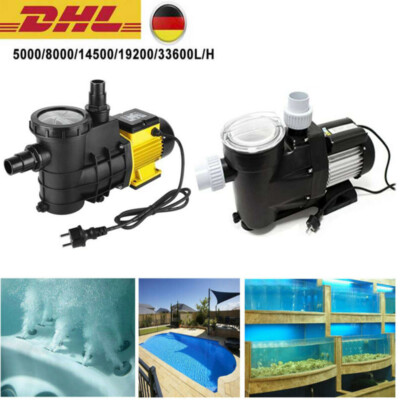 SCHWIMMBADPUMPE UMWÄLZPUMPE POOLPUMPE Elektronik Filterpumpe 5000-33600L/H pumpe £53.79 ...