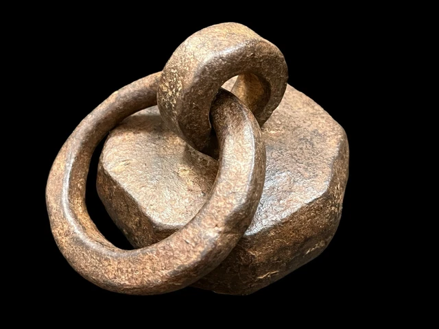 ANCIENNE BALANCE DE Mesure En Fer Solide Rustique Avec Poignée RARE EUR ...