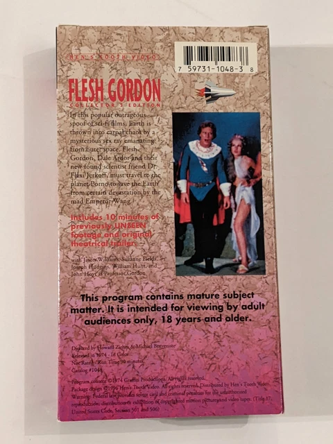 FLESH GORDON: COLLECTOR'S Edition (VHS) -- Hen's Tooth Video -- Classic ...