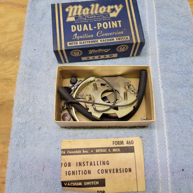 MALLORY DUAL POINT Conversion Kit 25850 - 1956-58 Chrysler Dodge V8 No ...