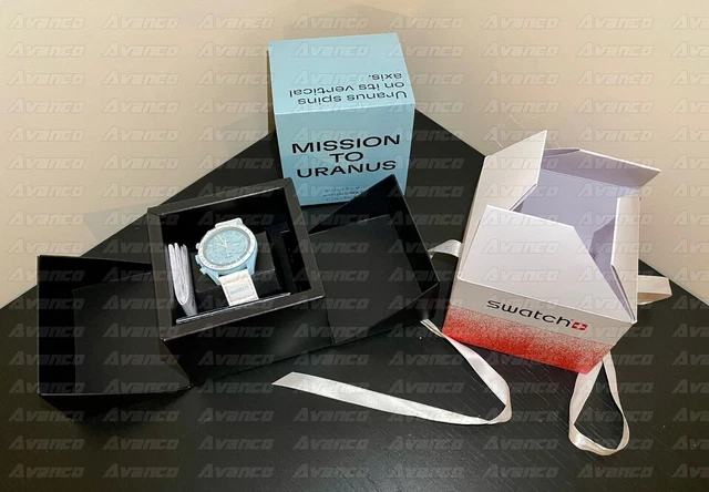 SWATCH X OMEGA Bioceramic MoonSwatch Tiffany Blue Mission To The Uranus ...