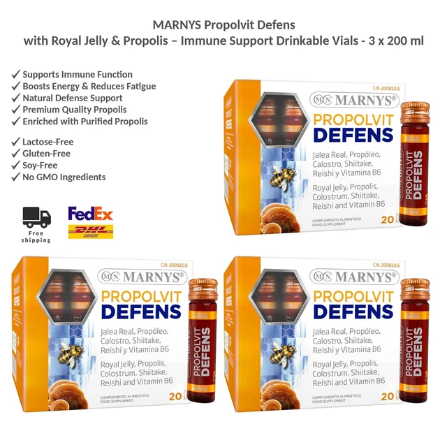 MARNYS PROPOLVIT DEFENS with Royal Jelly & Propolis - Immune Support ...