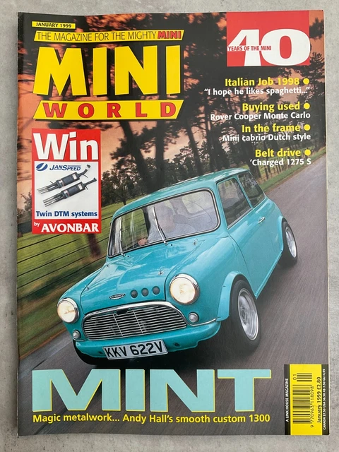 MINI WORLD MAGAZINE - January 1999 - Cooper Monte Carlo, Charged 1275S ...
