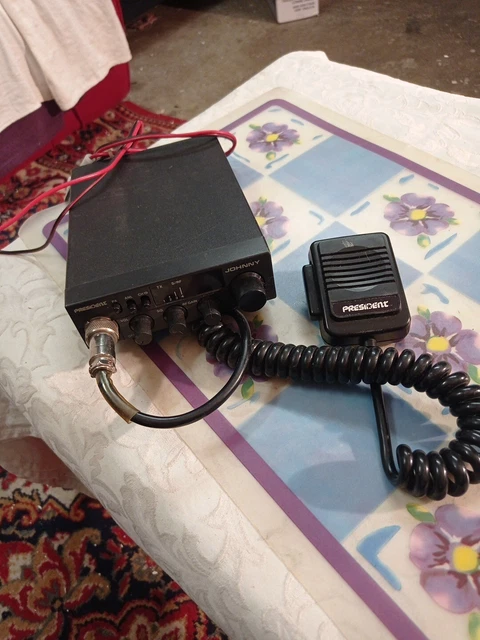 VINTAGE 90S ANCIENNE CB PRÉSIDENT JOHNNY Cibi Cibie Radio EUR 55,00 - PicClick FR