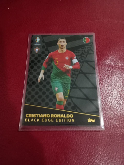 MATCH ATTAX EURO 2024 Be 7 Cristiano Ronaldo (Portugal) Black Edge Edition £7.25 - PicClick UK