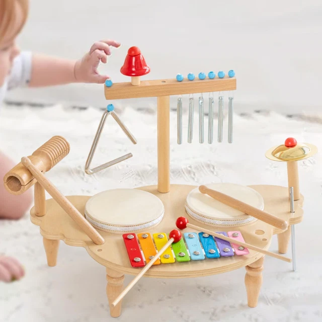 XYLOPHONE DRUM SET Montessori Musical Instruments Set for Kids Holiday ...