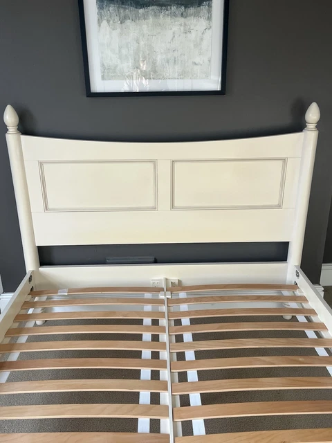 LAURA ASHLEY CLIFTON Ivory Double Bed frame £146.30 - PicClick UK