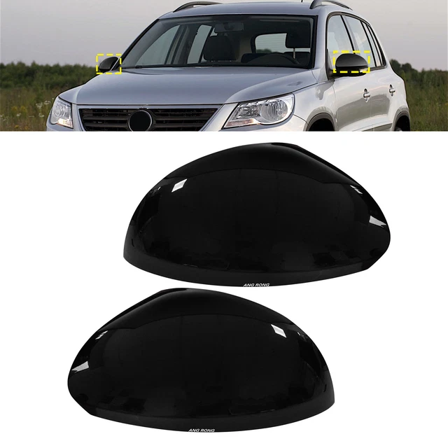 L+R SCHWARZ SPIEGELKAPPEN Abdeckung für VW Tiguan 5N (08-16) 5N0857537 ...