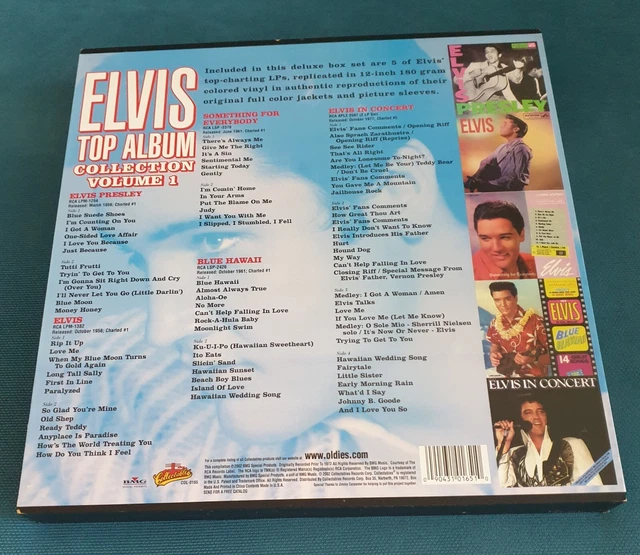 ELVIS PRESLEY- TOP Album Collection Volume 1 (6x Red Vinyl Box . NM ...