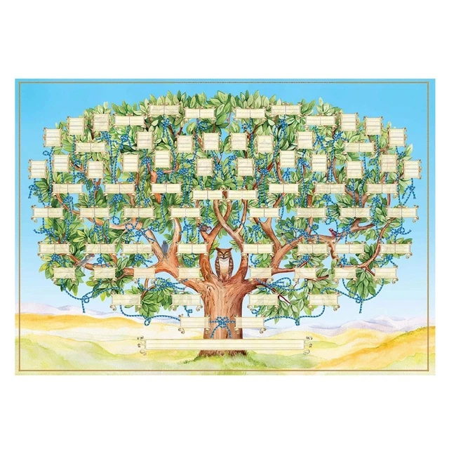 FAMILY TREE CHART to Fill in - Blank Ancestry Chart 6-Generation ...