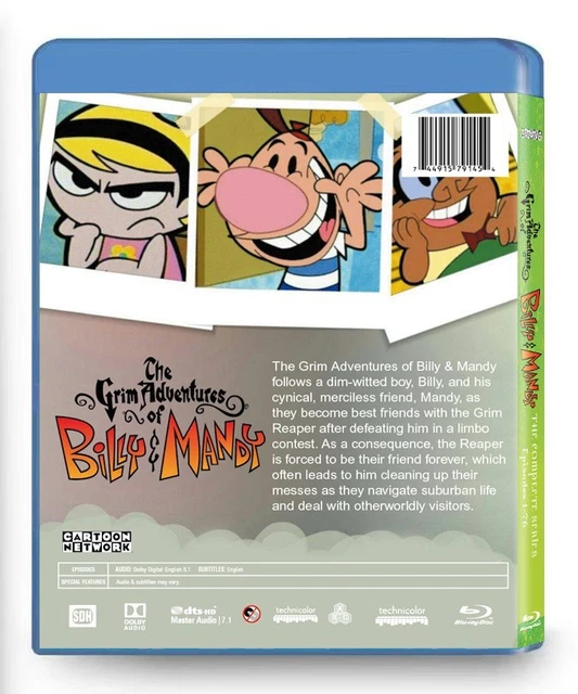 THE GRIM ADVENTURES of Billy &Mandy complete series 76 episodes Blu-ray ...